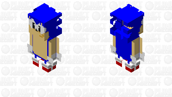 Sonic - (sonic 2 Minecraft Skin