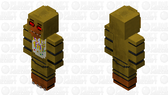 Chica Red Eyes [FNAF Movie Pack][Five Nights At Freddy's] Minecraft Skin