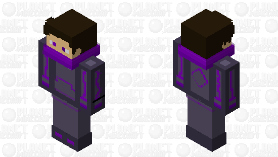 Futuristic Purple Minecraft Skin