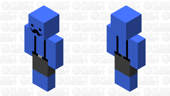 Blue Head Minecraft Skin