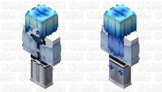 Style 2 blue design Minecraft Skin