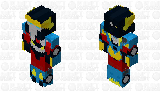 Transformers - Hot Shot (Cybertron) - Bedrock Version Minecraft Skin