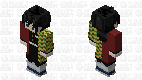 Tomioka giyu pilar Minecraft skin Minecraft Skin