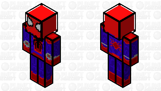 Animated Spider-Man HD Minecraft Skin