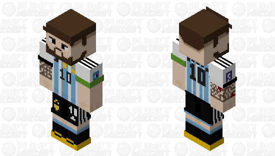 Lionel Messi (Argentina 2022/23) Minecraft Skin