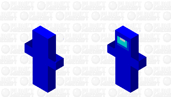 blue crewmate Minecraft Skin