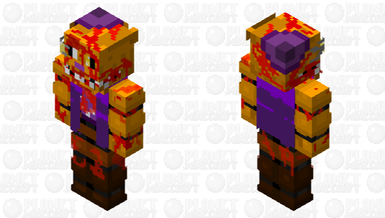 VHS Sun spring FNaE Minecraft Skin