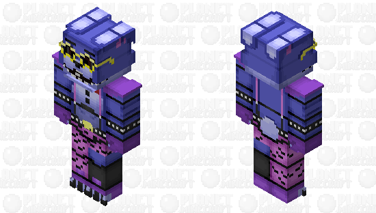 Glamrock Bonnie || FNAF Security Breach Minecraft Skin