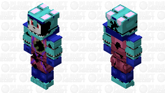 Glamrock Bonnie Shattered Minecraft Skin