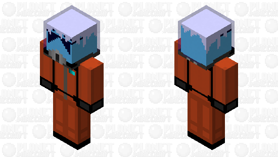Frozen Ice Mad Scientist(steve) Minecraft Skin