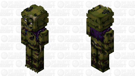 Prisoner Springtrap front street Minecraft Skin