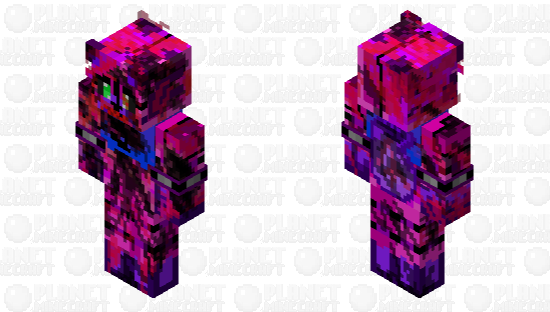 Bloody VHS Tape GlitchBit NNaG Minecraft Skin