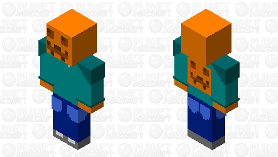 Pumpkin Head Minecraft Skin