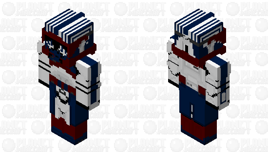 (OC) CT-2271 Tigershark Clone Lieutenant "Mako" (Realistic) [Custom Clone] Minecraft Skin