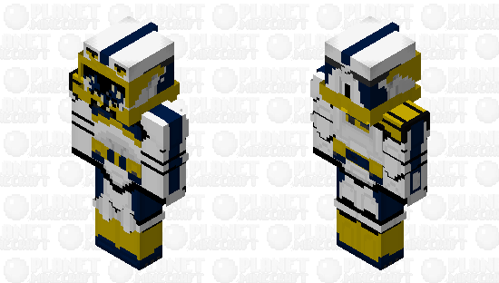 (OC) CT-2272 Tigershark Clone Sergeant "Caspian" (Realistic) [Custom Clone] Minecraft Skin