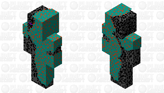 Enderman infected by Warped Fungus Minecraft Skin