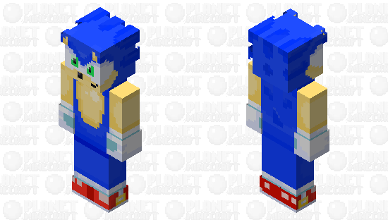 Sonic The Hedgehog (Modern) Minecraft Skin