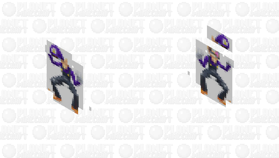 Waluigi Minecraft Skin