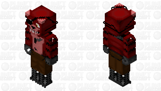 Foxy the Pirate Fox - FNaF1 - Five Nights at Freddy’s - Minecraft Skin