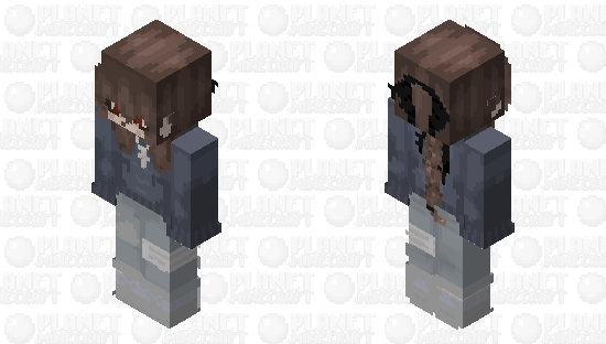 front facing eyes- *shudder* Minecraft Skin