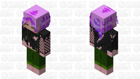 purple fish boy Minecraft Skin