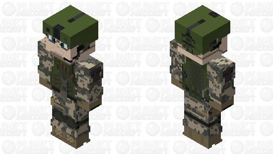 CODMW2 US Rangers 3 Minecraft Skin
