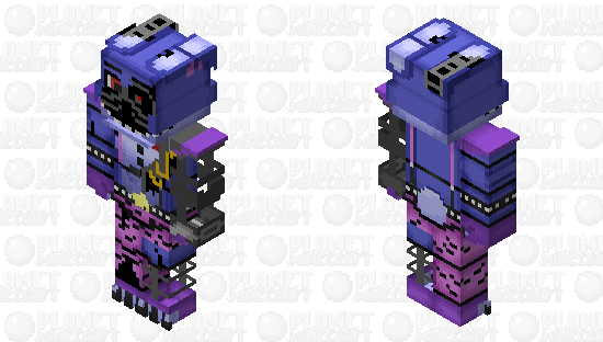 Shattered Glamrock Bonnie Minecraft Skin