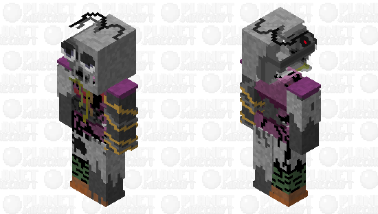 Ruined Glamrock Chica Minecraft Skin