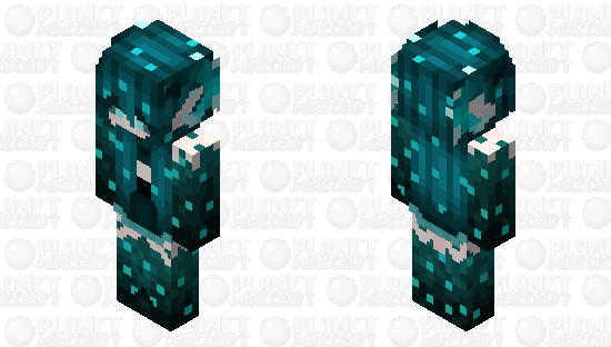 Warden Girl Minecraft Skin