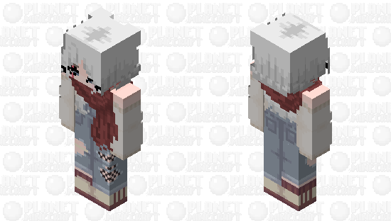 Девушка с шарфом | Girl with a scarf Minecraft Skin