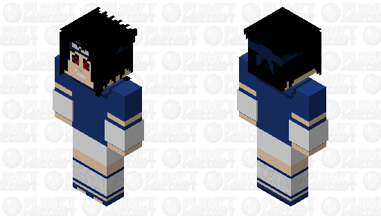 Sasuke uchiha(pts sharingan) Minecraft Skin