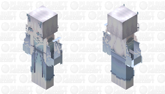 Blue Kitsune Minecraft Skin