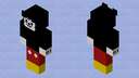 sideways eyebrow mickey Minecraft Skin