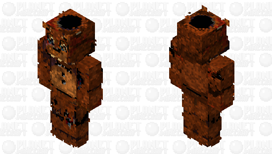 "Withered Freddy" Five nights at Freddy's 2 (Scott Cawthon) Minecraft Skin