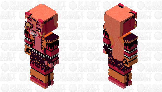 Glamrock Foxy Minecraft Skin