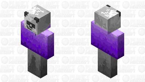 Panda with hoodie/sweat pants Minecraft Skin