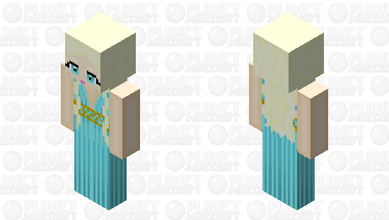 Khaleesi Daenerys High Definition Skin Blue Dress Minecraft Skin