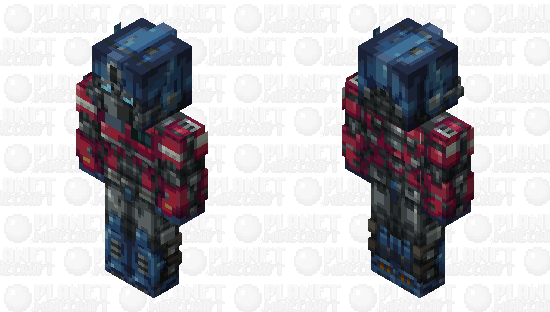 Optimus Prime（Cool colors） Minecraft Skin