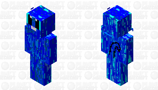 Blue Cute Cat Minecraft Skin