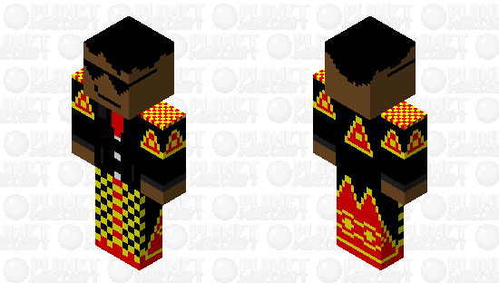 RED ILLUMINATI Minecraft Skin