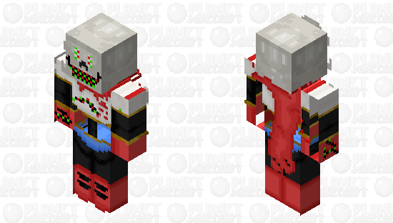 Pibbytale papyrus glitched Minecraft Skin