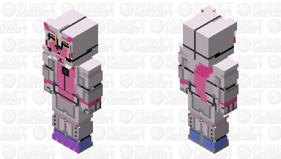 Foxy animatronic versão Funtime Minecraft skin Minecraft Skin