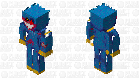 Huggy Wuggy Stage 3 with bleeding eyeball Minecraft Skin