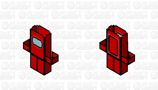 Skin Among Us Red Minecraft Skin