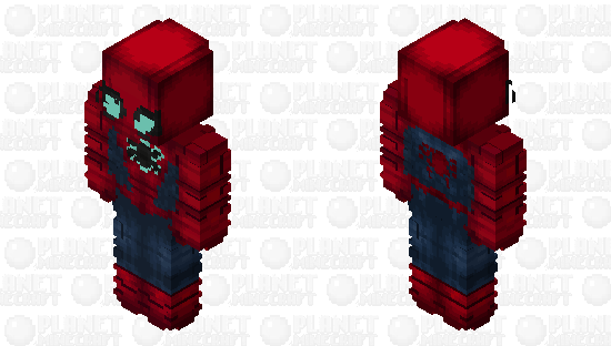 Traje Spider-Armor (Spider Man Ps4) Minecraft Skin