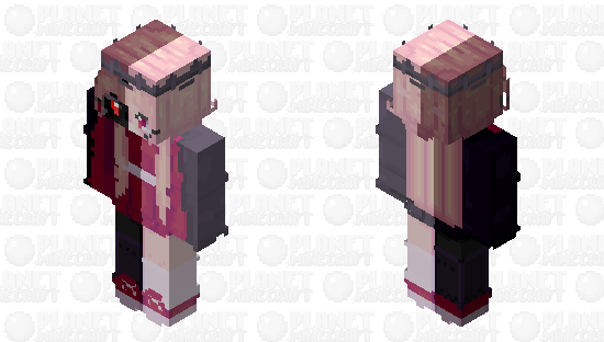 Half Corrupted Minecraft Skin