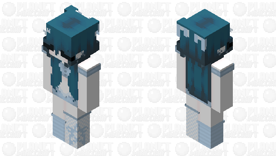 light blue Minecraft Skin