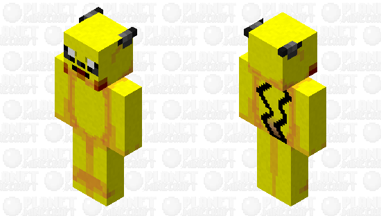 Pikachu Player Skin Minecraft Skin