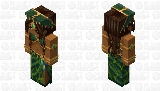 Jungle queen Minecraft Skin