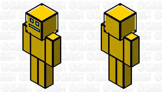 Geometry Dash Cube Minecraft Skin